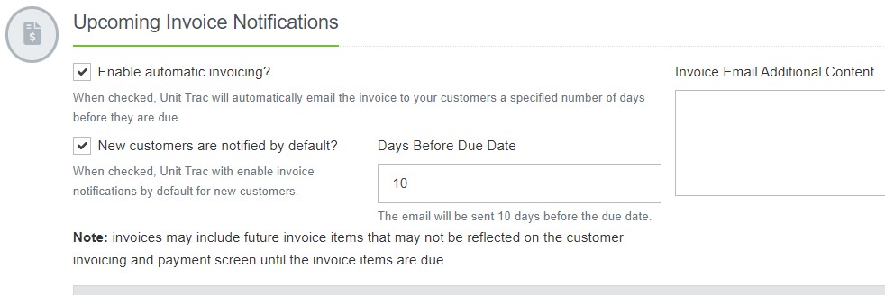 Automatically Send Invoices to Customers | Unit Trac